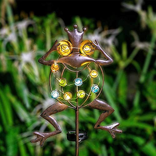 Chlggzw Solar Garden Lights Frog Shape Light LED Lamp Waterproof Solar Led Lights Outdoor Lighting Night Light for Decorative Home Garden