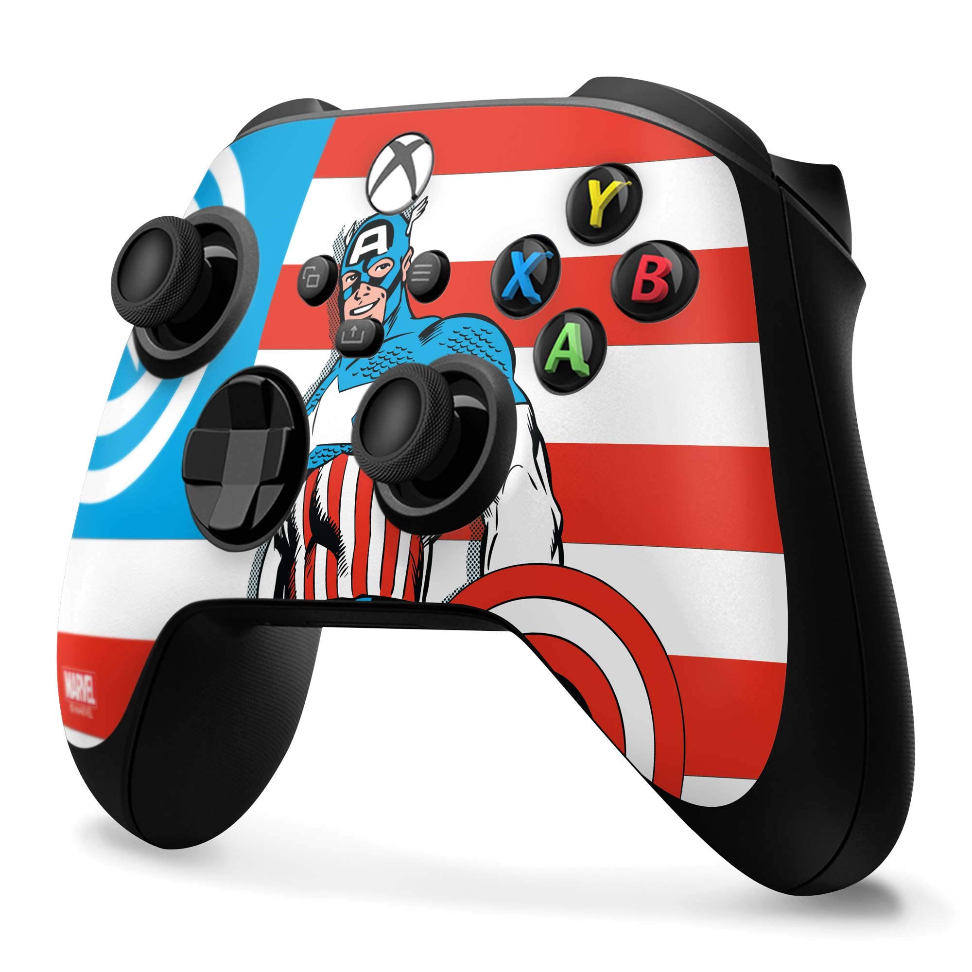 Controller Gear Marvel - Captain America - Hero - Xbox Series X|S Controller Vinyl Decal Protective Sticker Skin. Made in the USA - Xbox Series X