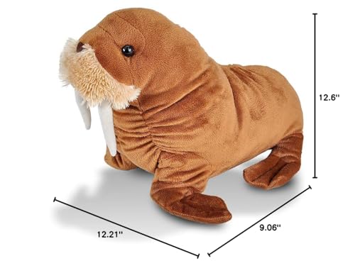 Wild Republic Walrus Plush, Stuffed Animal, Plush Toy, Gifts for Kids, Cuddlekins 12 Inches