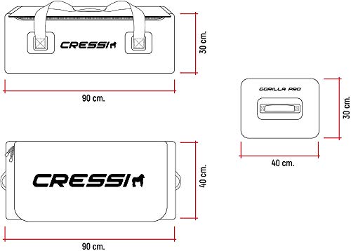 Cressi Waterproof Bag for Scuba Freediving Equipment - 135 Liters Capacity | GORILLA PRO XL quality since 1946