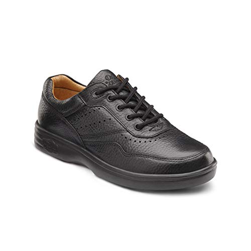 Dr. Comfort Patty Diabetic Shoes for Women-Therapeutic Shoes w/Gel Inserts & Removable Insoles, Black 8 Wide (C-D) Lace