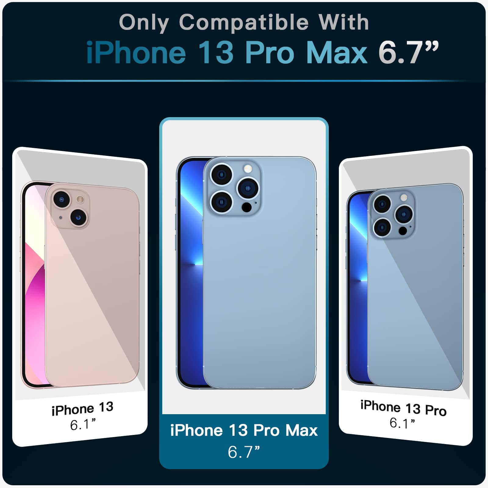Compatible with iPhone 13 Pro Max Case Flowers Clear Floral Pattern [Shock-Absorption] Ultra Thin Protective Hard Back with Soft Silicone Bumper Shockproof Cover Case for iPhone 13 Pro Max 6.7”-14