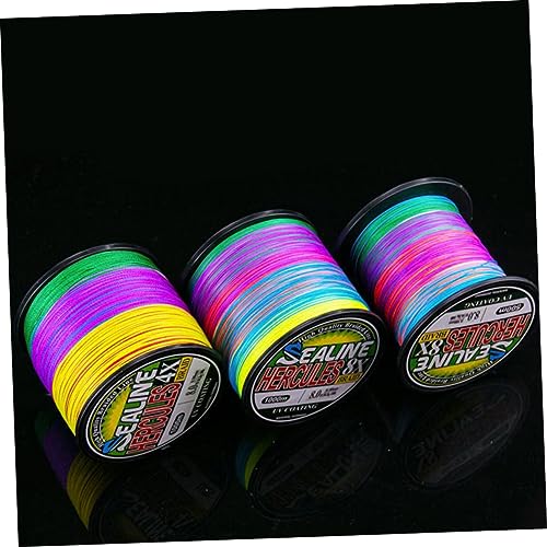 INOOMP Multicolour Fishing Line 3pcs Nylon line Clear Fishing Spool Nylon Thread Braided Wire Big Horse Anti bite line Fishing Wire