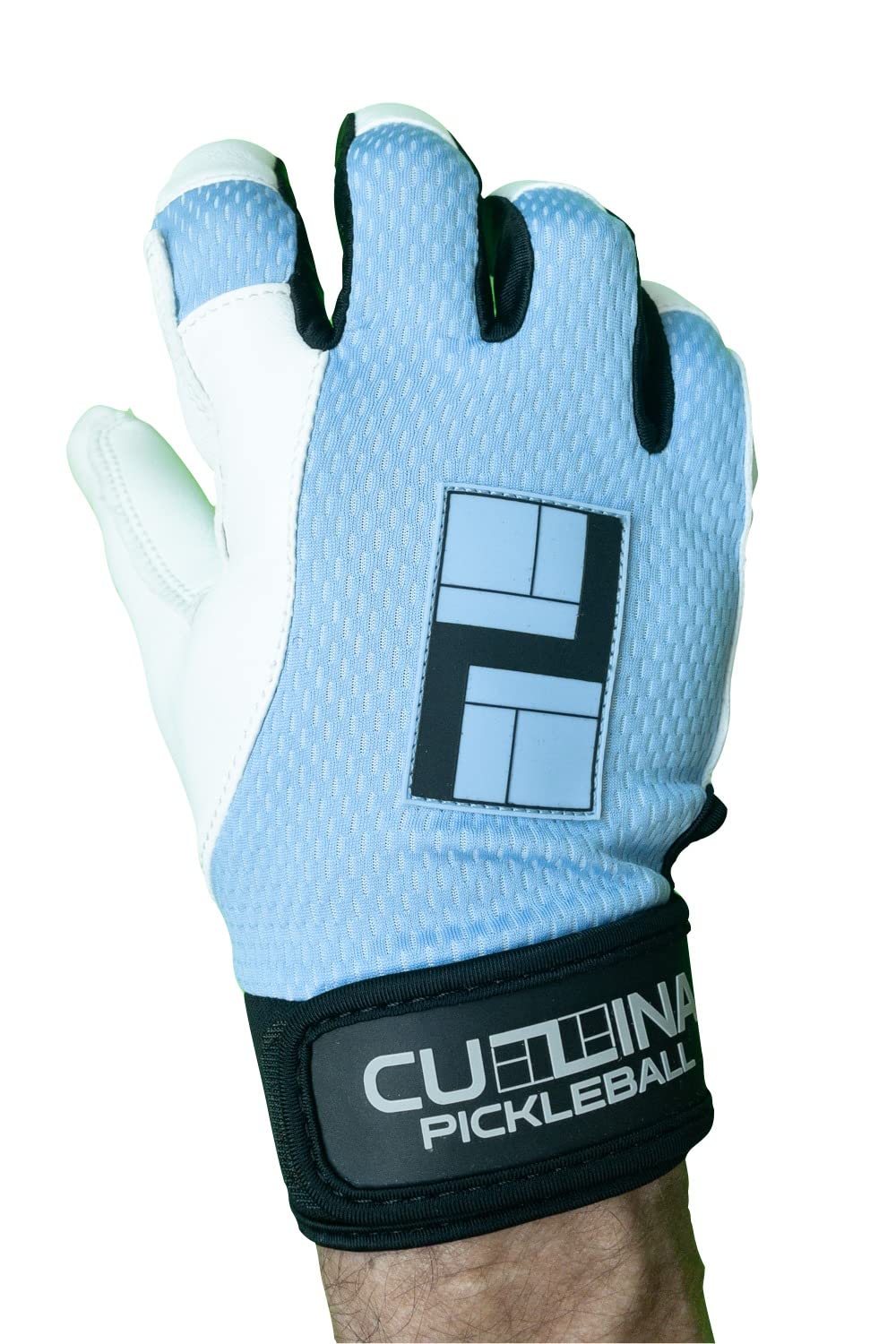 CUZINA HexPro Pickleball Racquetball Glove (Steel Gray/Black, XS, Right)