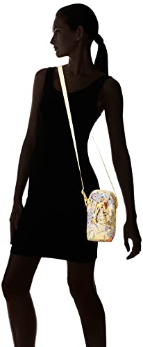 Vera Bradley Women's Recycled Lighten Up Reactive Deluxe Water Bottle Crossbody Sling Bag, Sunlit Garden, One Size