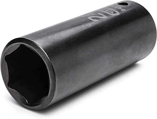 GEARWRENCH 18 Piece 1/2" Drive Deep Metric Impact Socket Set - 89096
