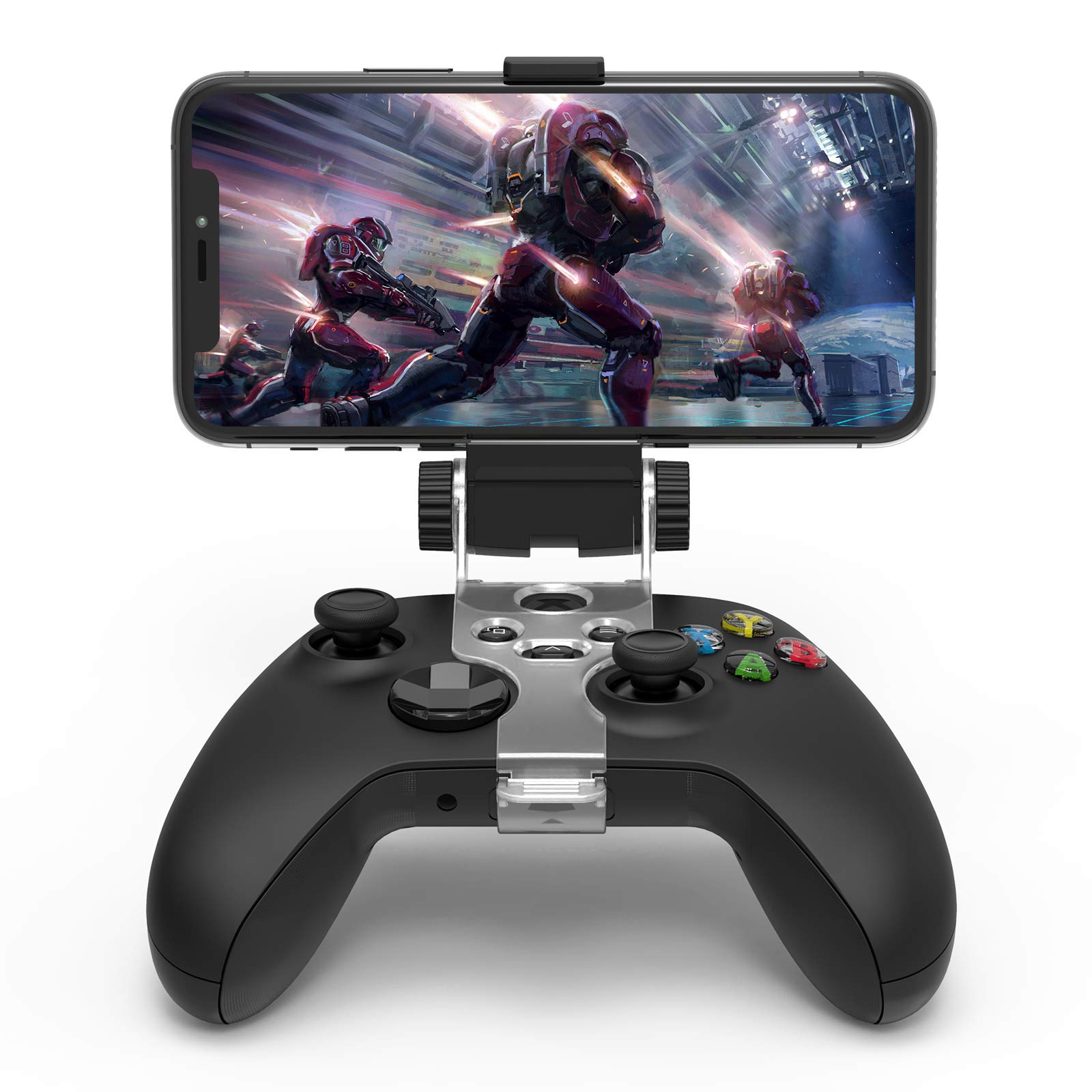 Controller Phone Mount for Xbox Series X|S -Auarte Xbox Core Controller Foldable Clip Mobile Phone Holder Clamp Adjustable Clip for Microsoft Xbox Series X|S/ Xbox One/One S/ One X Wireless Controller