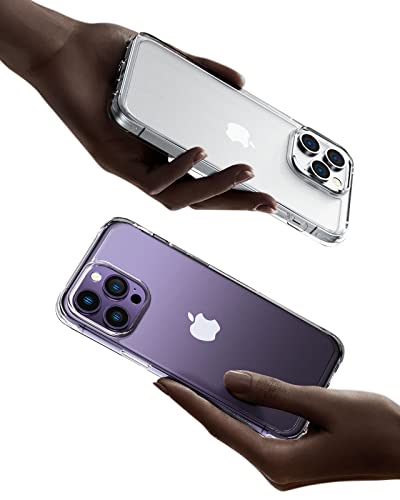 Mkeke for iPhone 14 Pro Case Clear, [Military Grade Protection] [Not Yellowing] Shockproof Phone Case for Apple iPhone 14 Pro 2022
