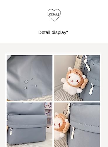MAGSKY Aesthetic Backpack Cute Kawaii Backpack Large Capacity Casual Travel Mochilas Daypacks (Blue)