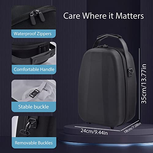 Flroha PS VR2 Carrying Case | Lightweight Waterproof Hard EVA Storage Bag | Suitable for Play-Station VR 2 Headset and Touch Controllers Accessories
