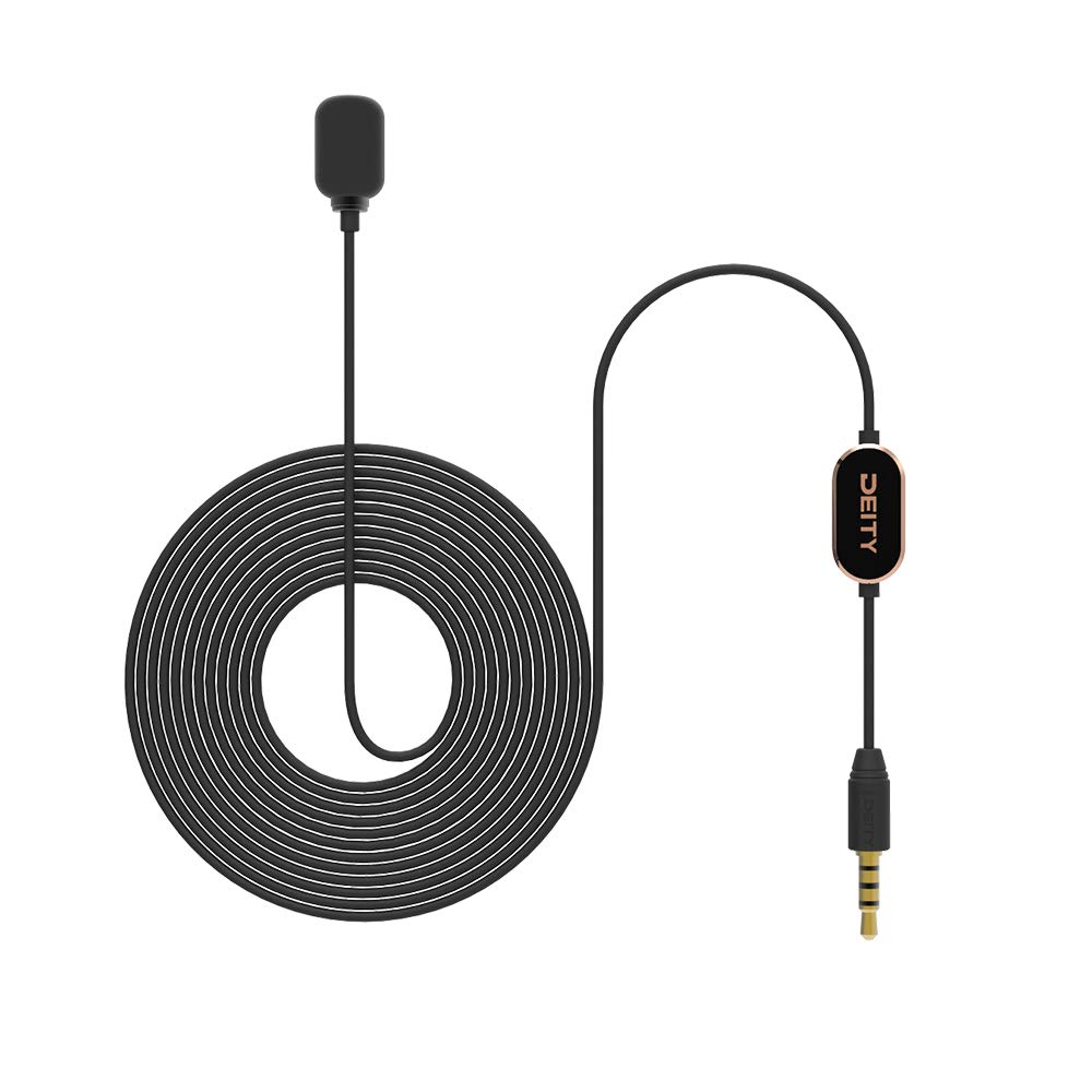 Deity V.Lav Pre-Polarized Lavalier Lapel Microphone Omnidirectional Condenser Mic for DSLRs Camcorders Smartphones Handy Recorders Laptop Bodypack Transmitters Tablets