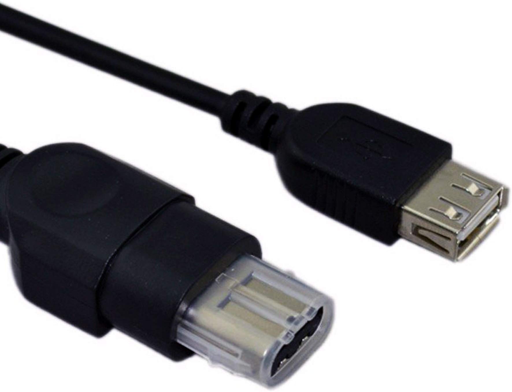 YICHUMY 2 Packs! PC Female USB to Xbox Converter Adapter Cable Cord Compatible with Microsoft Old Generation Xbox Console USB Adapter Cable for Xbox