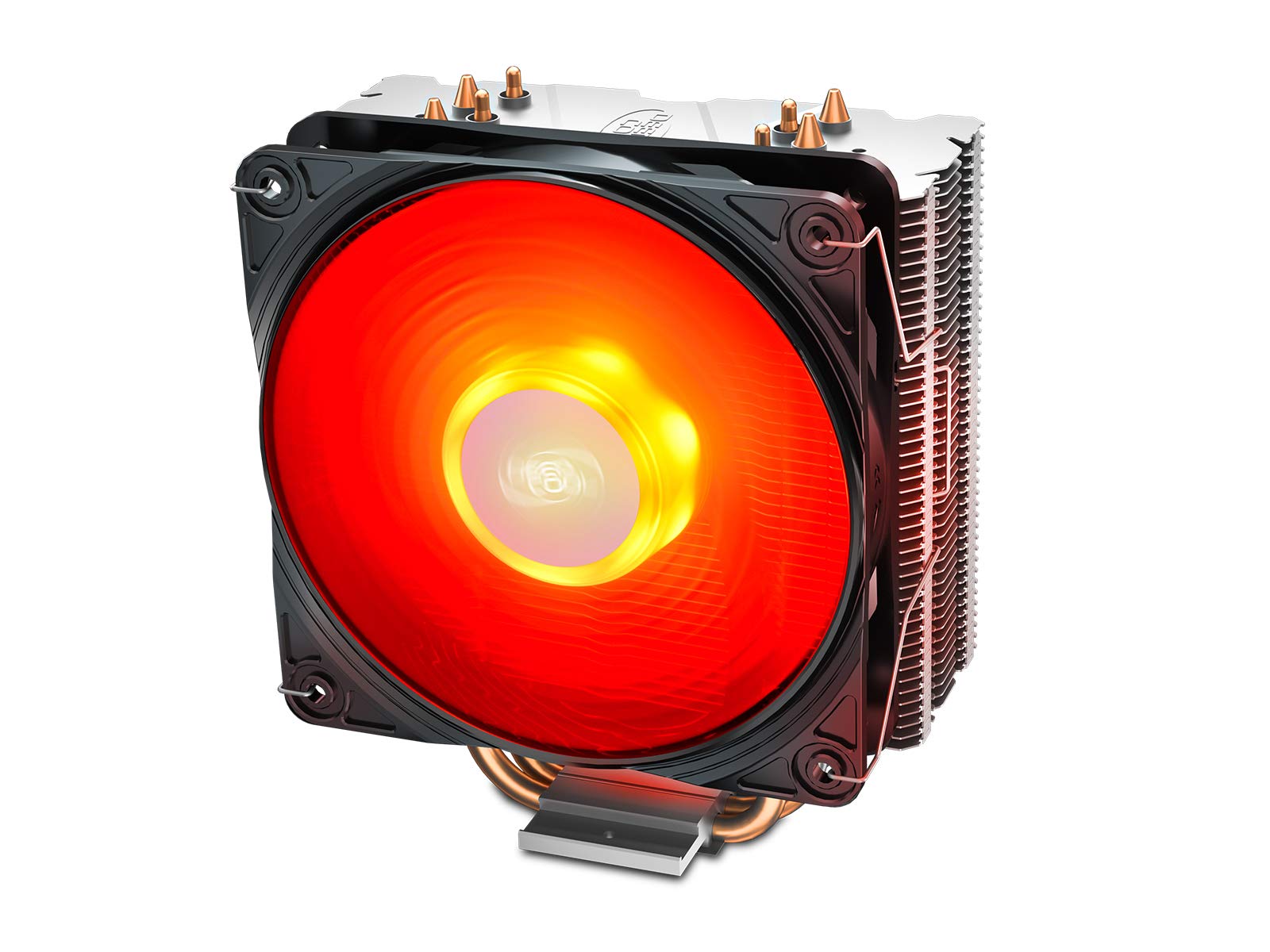 DEEP Cool GAMMAXX400V2 Red CPU Air Cooler with 4 Heatpipes, 120mm PWM Fan and Red LED for Intel/AMD CPUs (AM4 Compatible) (DP-MCH4-GMX400V2-RD)