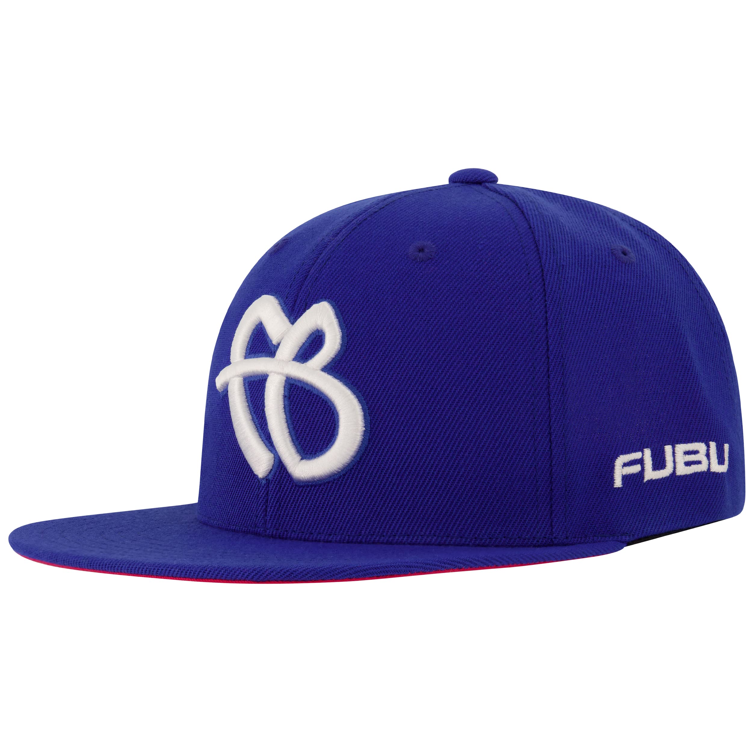 Concept One FUBU Baseball Cap, Adult Snapback Hat with Graffiti Style Logo, Adjustable, Flat Brim, Blue, One Size