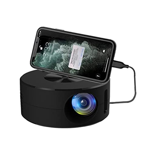 HGVVNM Black LED Projector Support 1080P Home Theater Media Player Home Wired Same Screen Projector