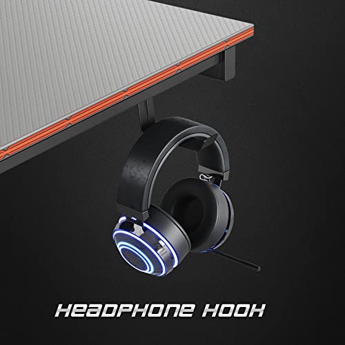 CubiCubi Gaming Desk 32 Inch PC Computer Desk, Home Office Desk Table Gamer Workstation, Simple Game Table, Gray