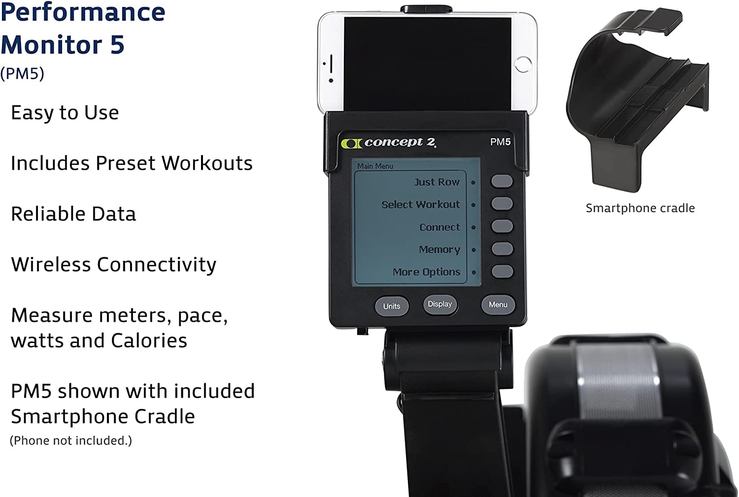 Concept2 Model D Upgraded New Rowing Machine Indoor Rowing Machine for Exercise Control Your Workout Intensity with PM5 Performance Monitor and Bundled with HogoR Cleaning Cloth