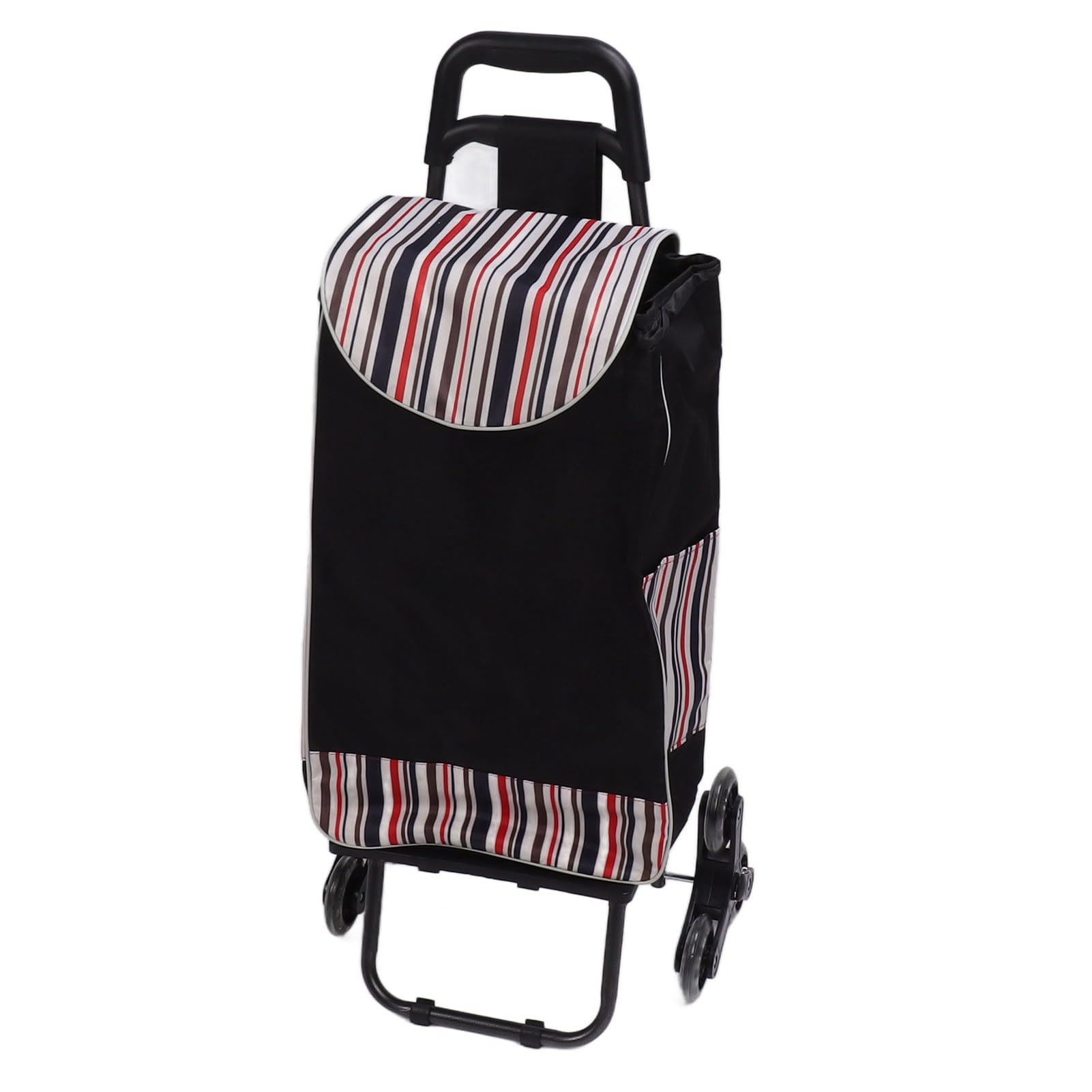 Generic Hand Truck, Easy to Push Wheel Shopping Cart with Bag for Moving (Black Strip), Genericha42kxy1gn-12