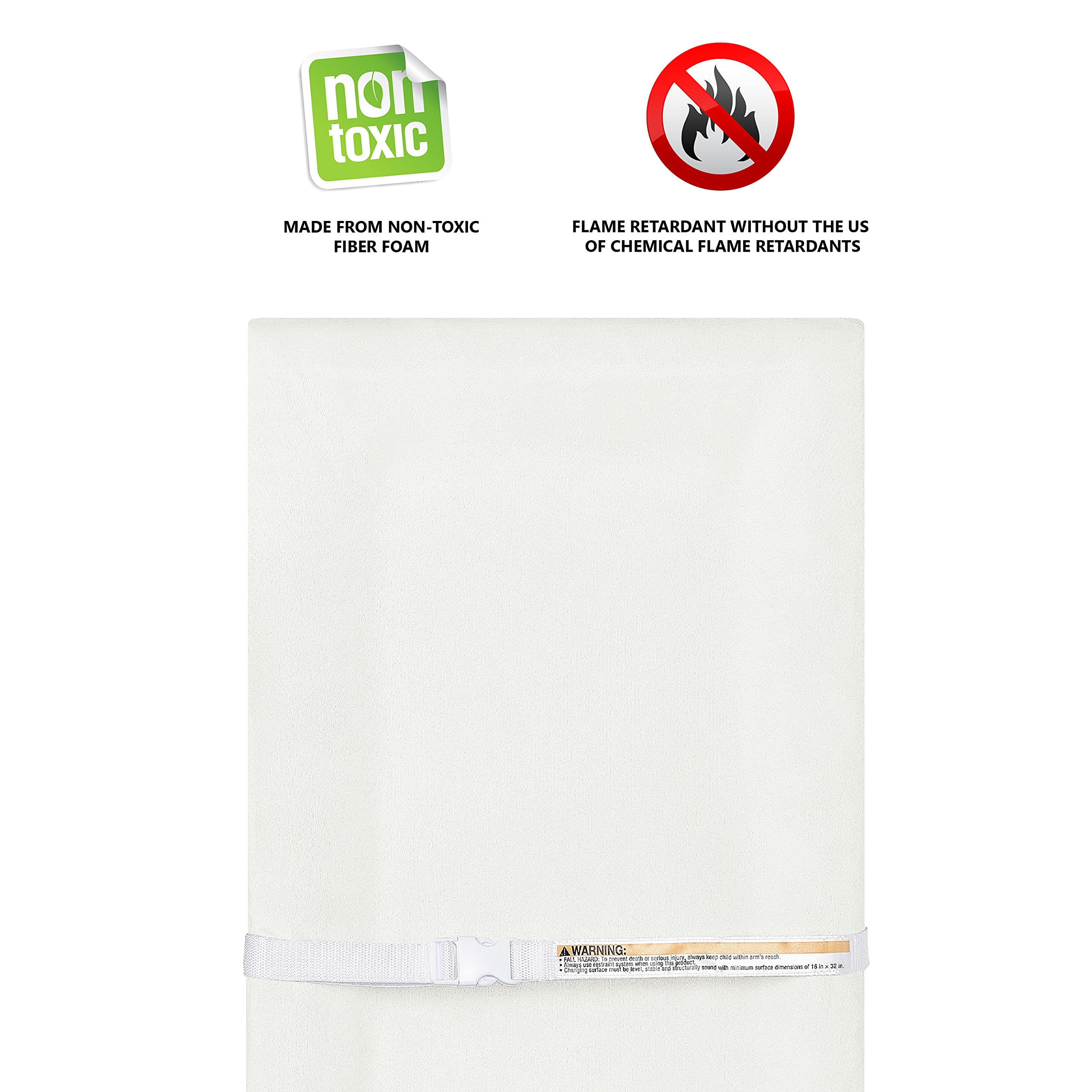 Evolur 3-Sided Contour Changing Pad with 2 Cotton Covers