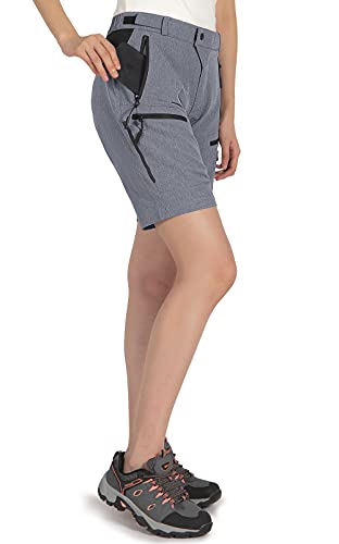 Cycorld Women's-Mountain-Bike-Shorts Baggy-Fashion-Breathable with Zip Pockets(Grey,Small)