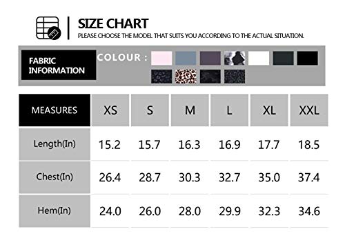 THE GYM PEOPLE Womens Leopard Longline Sports Bra Wirefree Padded Medium Support Yoga Bras Gym Running Workout Tank Tops (Black Leopard, X-Large)