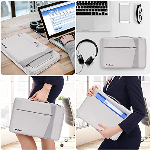 Meolsaek 13 Inch Laptop Sleeve Case Computer Bag for 13 MacBook,MacBook Air, Notebook,Durable Computer Carrying Case for 12.3" Surface Pro,Water-Resistant Hard Shell Case (13 Inch, Gray)