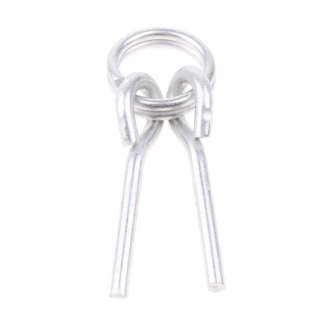 CUTICATE 4X Aluminum Alloy Tent Pole Rings & 2 Pins, Camping/Touring/Tent Awning Pole Repair Kit