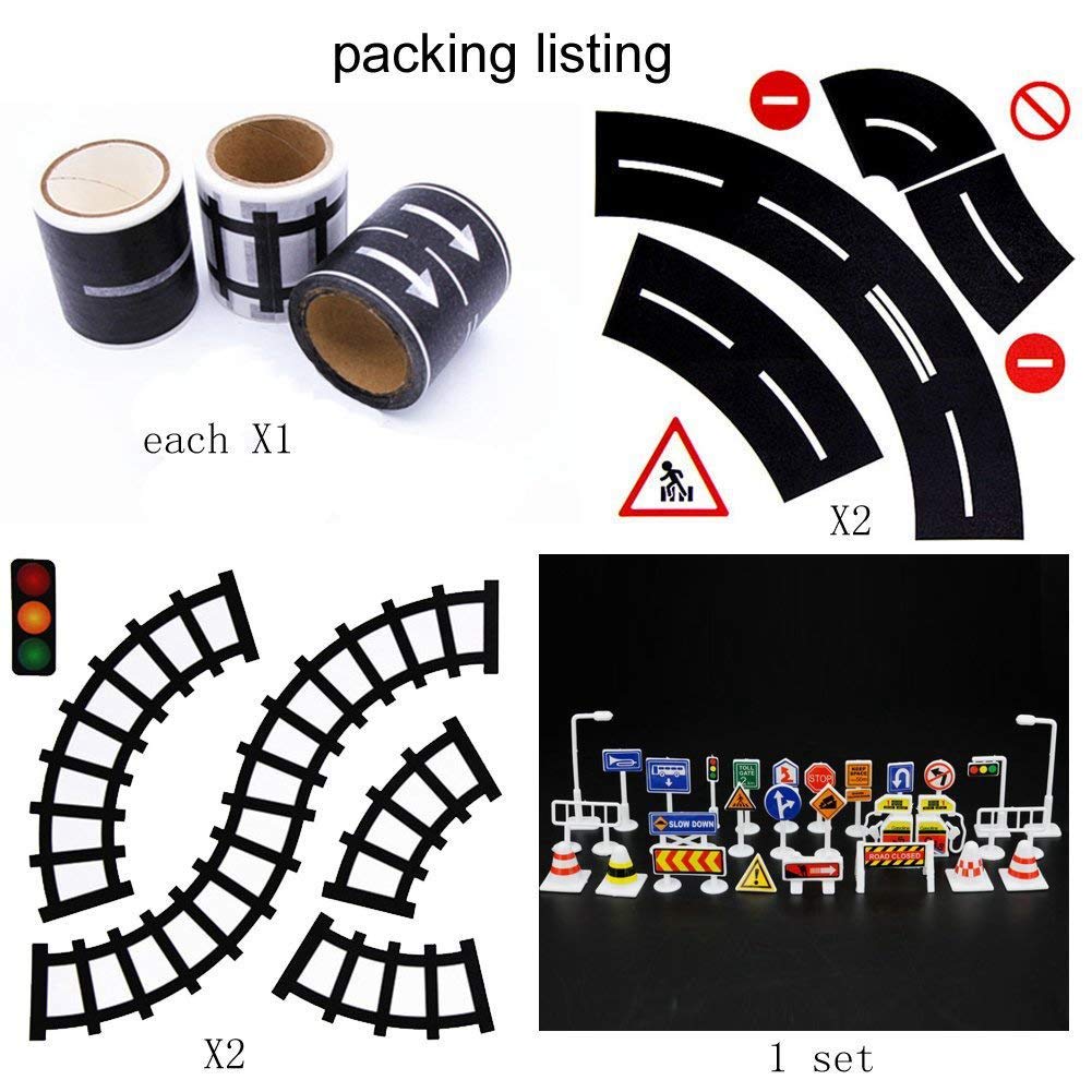 extralife Play Road Tape for Toy and Trains 3 4.8cmx5m Straight Signs -