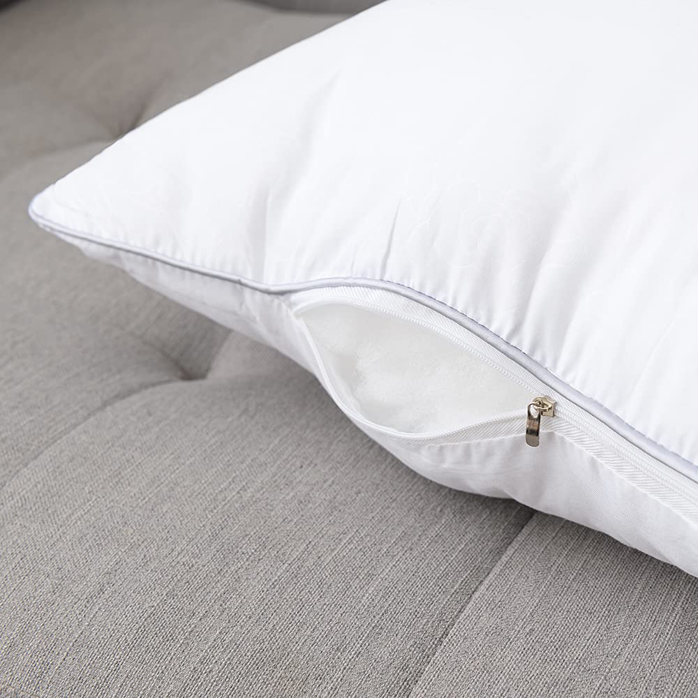 Comvi Throw Pillows with Inserts Included - Decorative Pillows, Inserts & Covers - (2 Throw Pillows + 2 Pillow Covers) - Velvet Throw Pillows for Couch -flanged Pillow Covers 18x18 - Jam