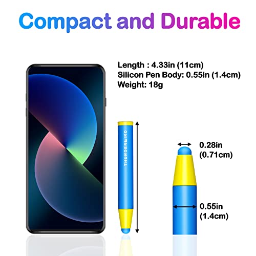 TM Kids Stylus Pens for Amazon Fire Tablet, Crayon Pencil Stylus for Touch Screen, Toddler Stylus for iPhone iPad Air Mini Pro, Amazon Fire HD Kids Pro Tablet, Leapfrog Epic LeapPad (2 Pack)