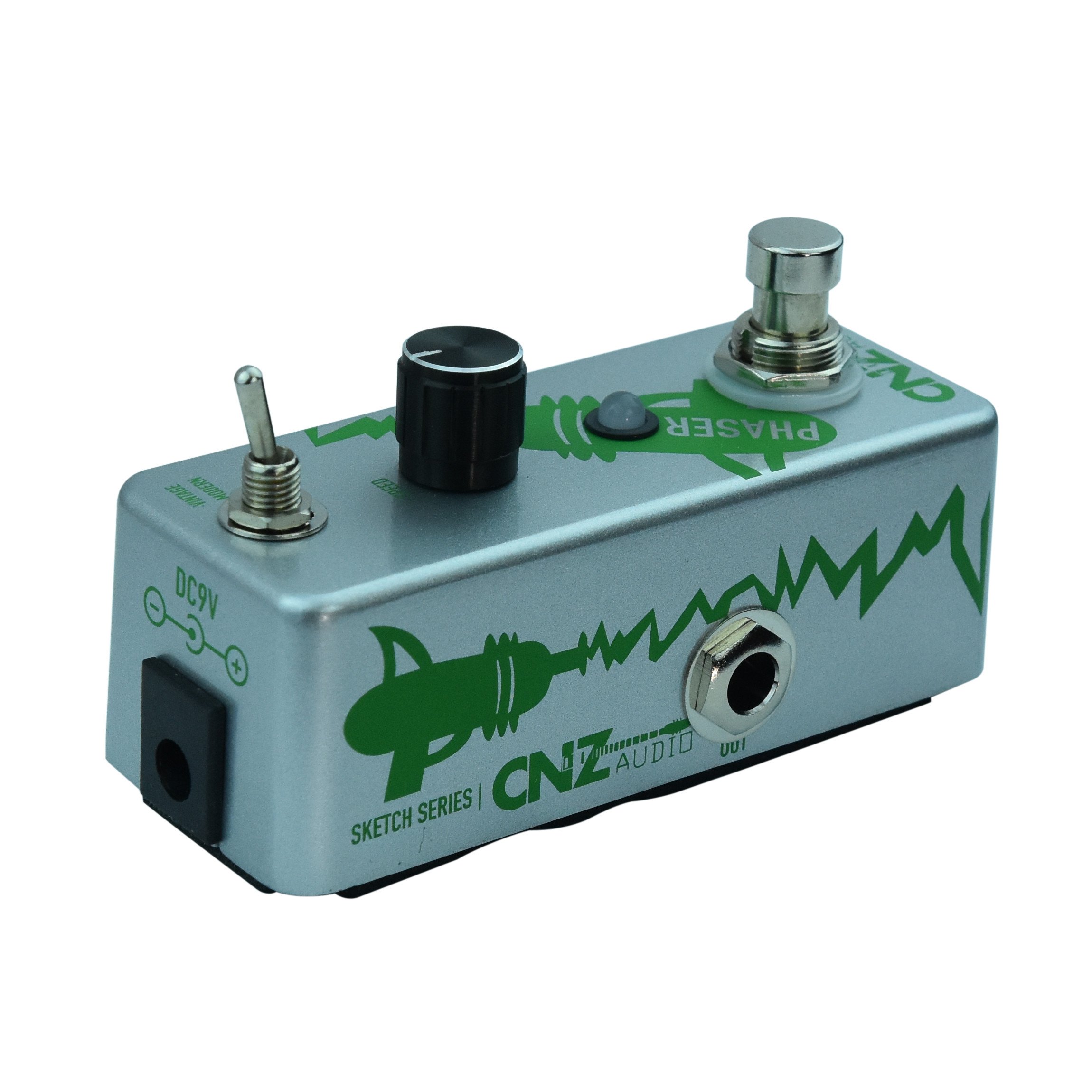 CNZ Audio Phaser Guitar Effects Pedal, True Bypass
