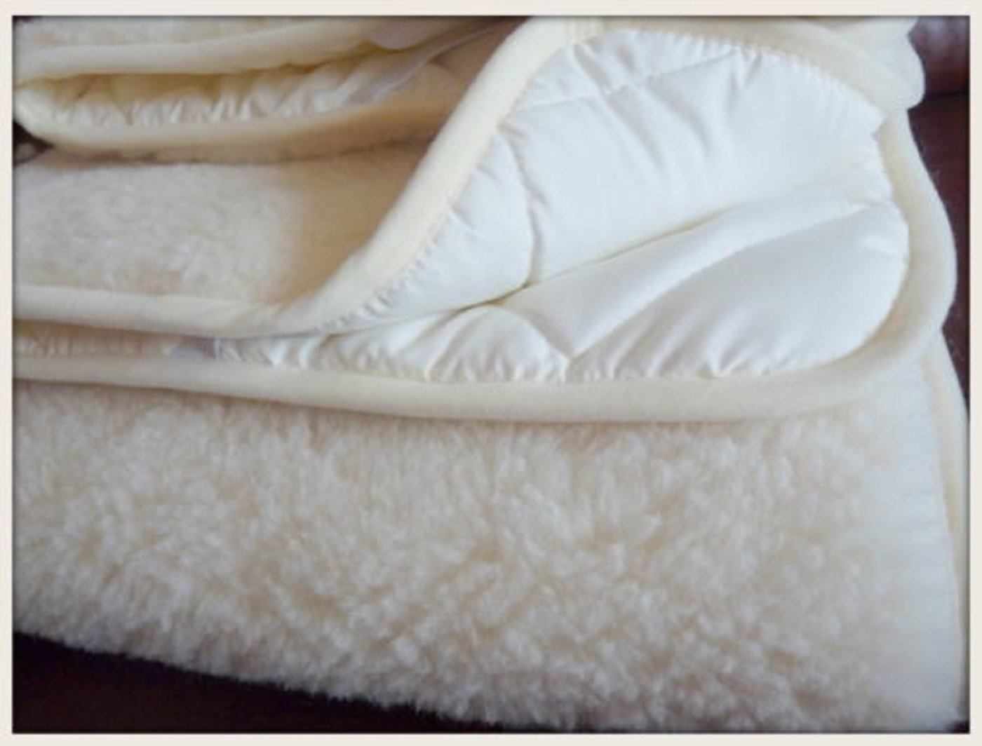 Luxury & Warm ! Reversible Mattress Topper/Pads, 100% Merino Wool Underblanket (King 79" x 79")