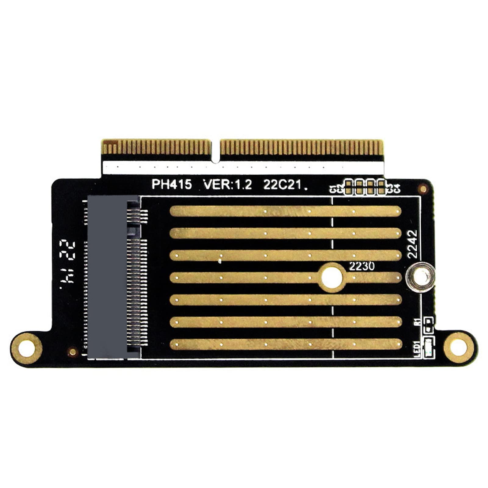 GreBest Adapter Card Indeformable Widely Compatible Practical SSD to NGFF M.2 MKey NVME Hard Drive Converter Card
