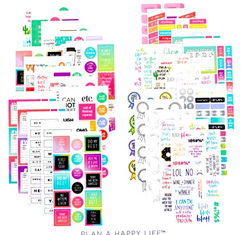 MAMBI, The Happy Planner - 542"Sassy Plans" Value Pack Stickers