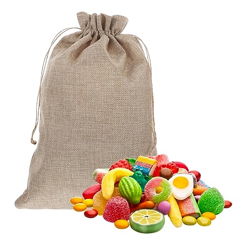 COHEALI Drawstring Bags Small 10Pcs gift bag Drawstring Bags For Gifts Large Drawstring Bags Drawstring Bags Bulk Convenient Bags Christmas rope comb cloth bag 35c Cotton linen