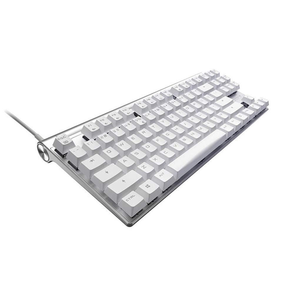 YADSHENG Mechanical Gaming Keyboard USB 2.0 Wired 87 Keys White Backlit Cherry MX Switch Mechanical Keyboard Suitable for Office and Home Use Keyboards (Color : White, Size : Brown Switch)