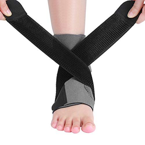 FBA Grey Ankle Brace with PE Pressure Plate for Foot Mesh Protection, One Size Ankle Support, Stabilizer, Injury Prevention Recovery(Ankle Protection * 1)