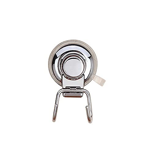 GOOFFY Door Metal Hooks for Hanging Suction Cup Hooks for Shower, Bathroom, Kitchen, Glass Door, Mirror, Tile – Holder for Hanging Up to 15 Lbs Hanger