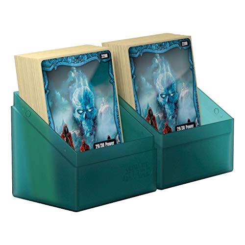 Ultimate Guard Boulder 80+, Deck Case for 80 Double-Sleeved TCG Cards, Malachit, Secure & Durable Storage for Trading Card Games, Soft-Touch Finish