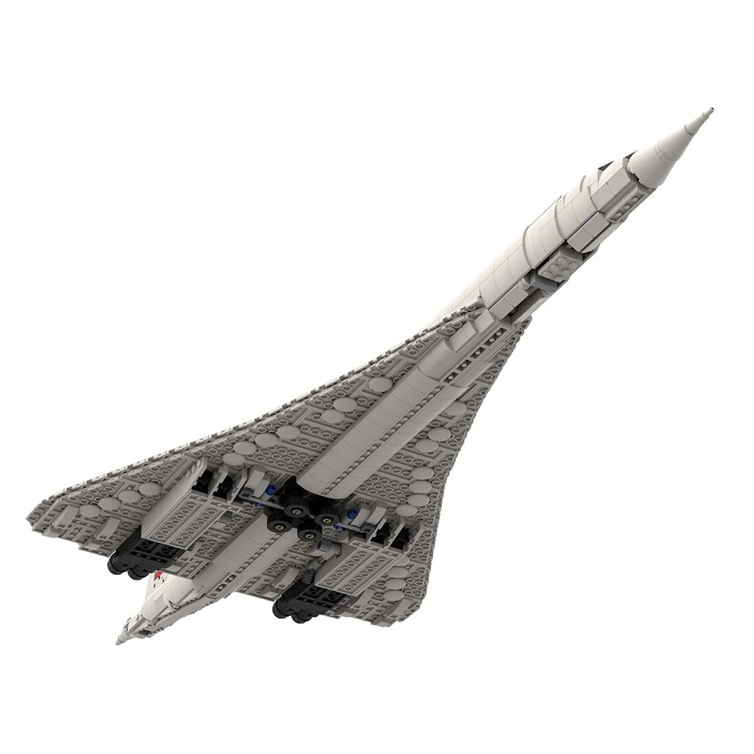 ClearEdge Concorde Airplane Large Jet Passenger Plane MOC Building Set STEM Learning Building Bricks Helicoper Construction Toy Compatible with Lego 10318