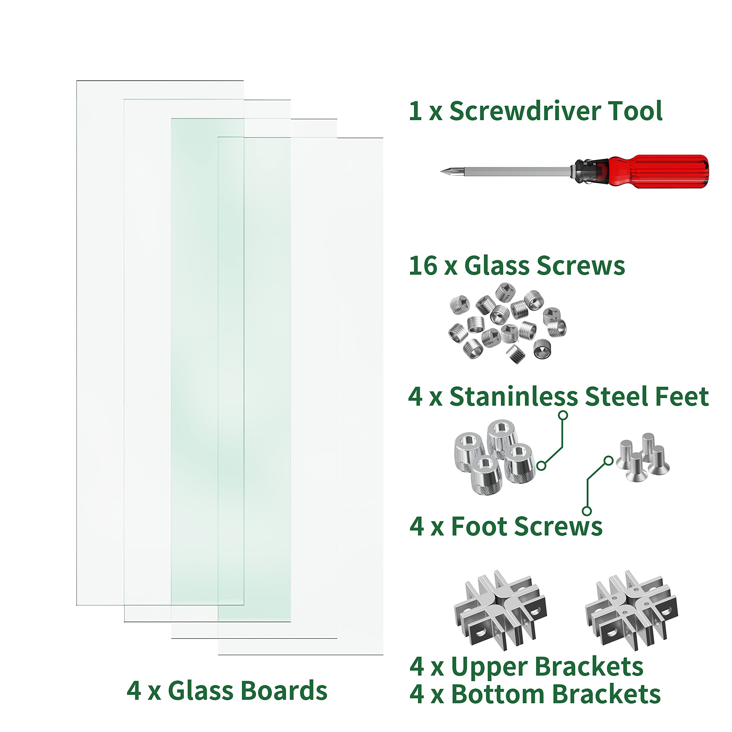Emardom 19"x19"x6" Square Fire Pit Wind Guard, Fire Pit Wind Guard for 28-32 inch Fire Pit Table, 5/16 Inch Thickness Clear Tempered Glass