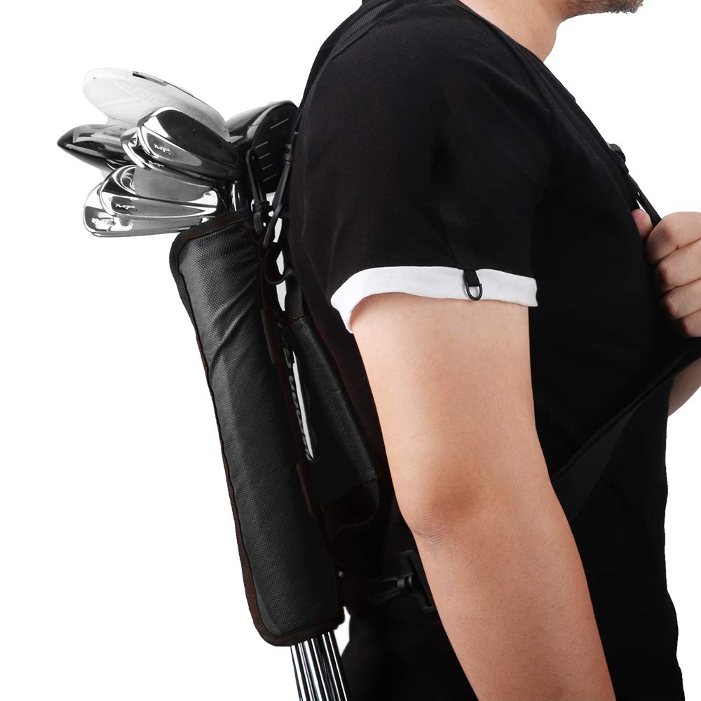 Craftsman Golf Portable Mini Carry Bag Shoulder Sleeve Bag Ideal for Golf Course Available for Custom Version with Your Name Stitched (Gray camo (Update))