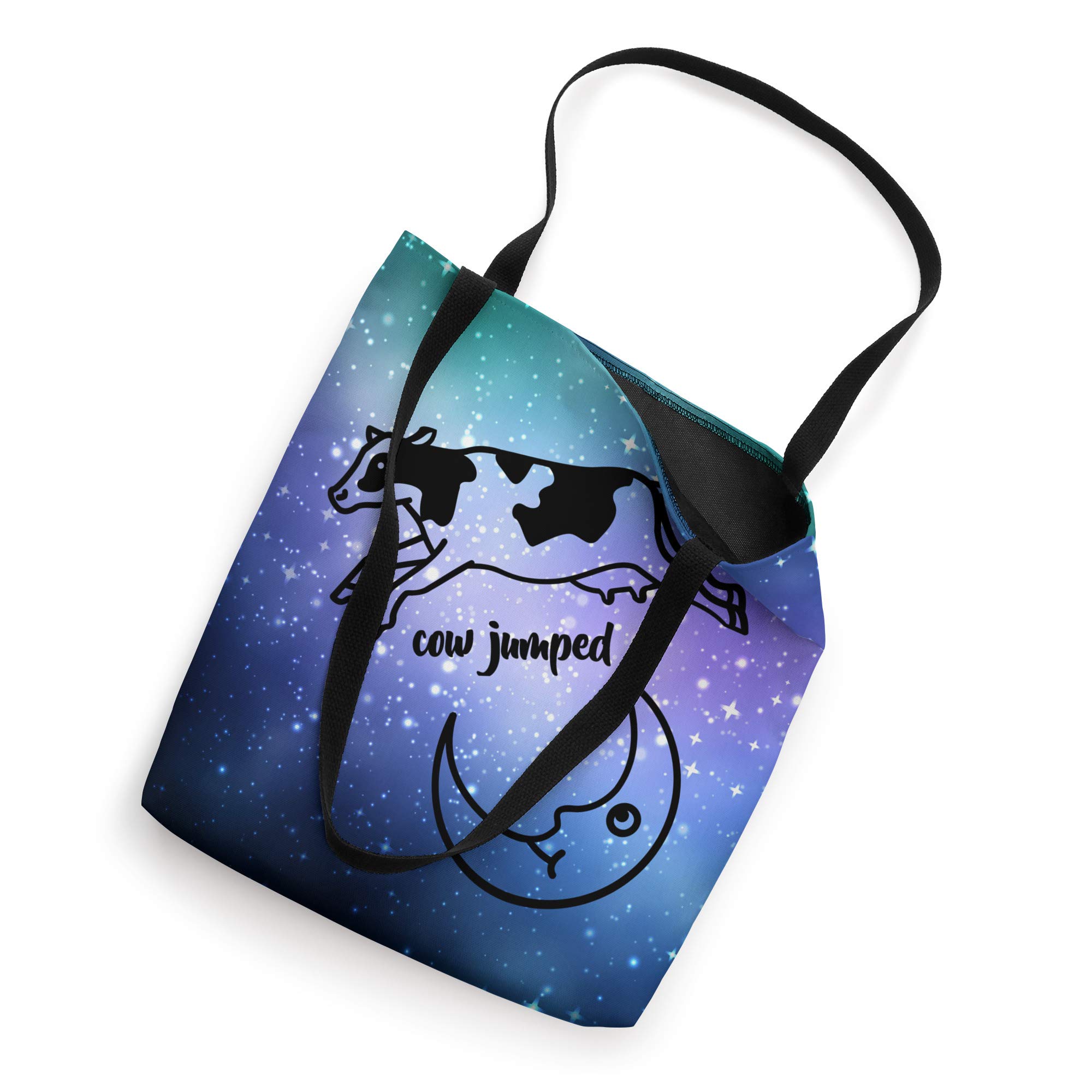 Cow Moon Sleep Galaxy Star Themed Baby Bedroom Crib Nursery Tote Bag