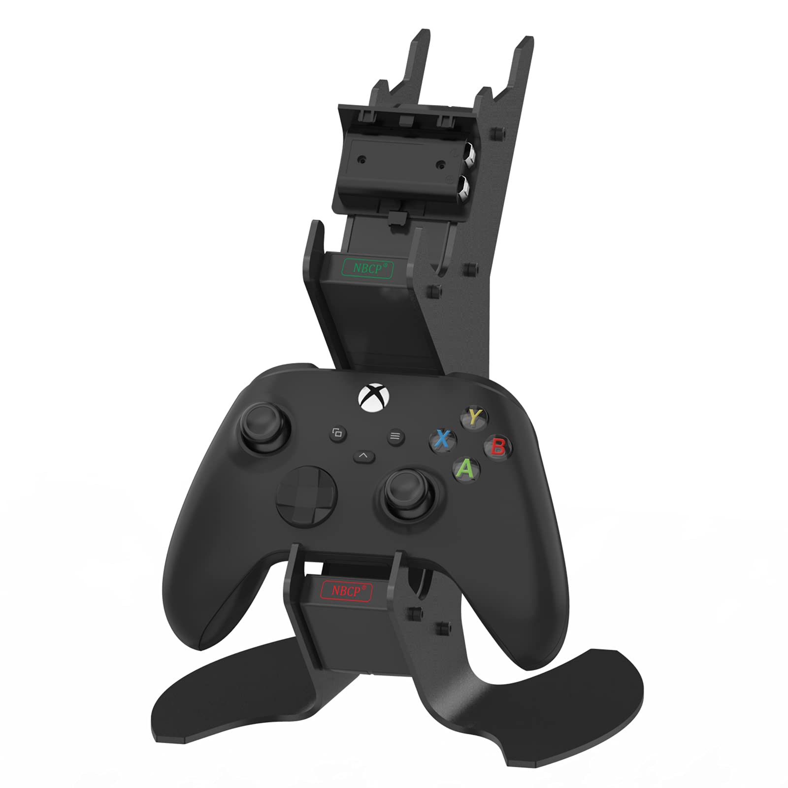 Controller Charger Dock for Xbox Series X|S, Fast-Speed Dual Charging Station/Headset Controller Stand- Included 2x850 mAh Rechargeable Battery Packs (Black)