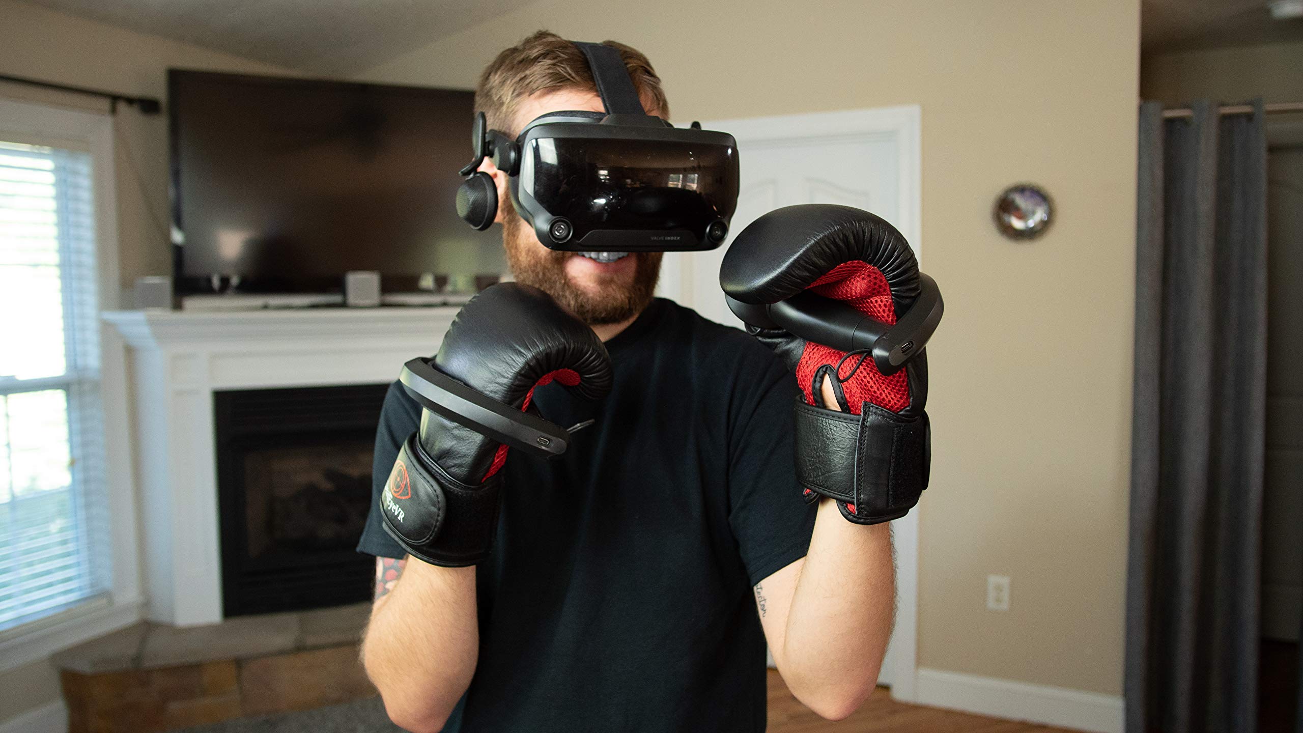 DeadEyeVR Ultimate Boxing Gloves - VR Boxing Mitts Controller Accessory for Thrill of The Fight FitXR BoxVR - Rift S, Oculus Quest 2, Index