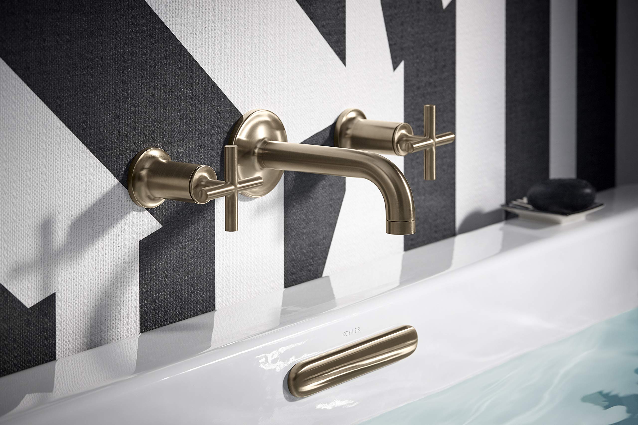 Kohler K-7271-BL Clearflo 1 1/2" Slotted Overflow Bath Drain, Matte Black