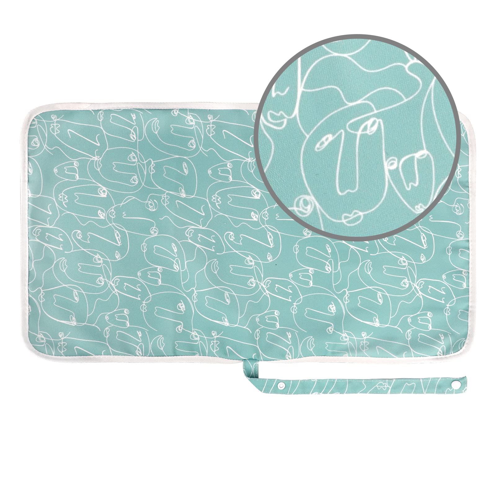GREUS Portable Changing Pad,Reusable Baby Diaper Changing Pad Waterproof Travel Baby Changing Mat Foldable Baby Pad for Newborn Kids