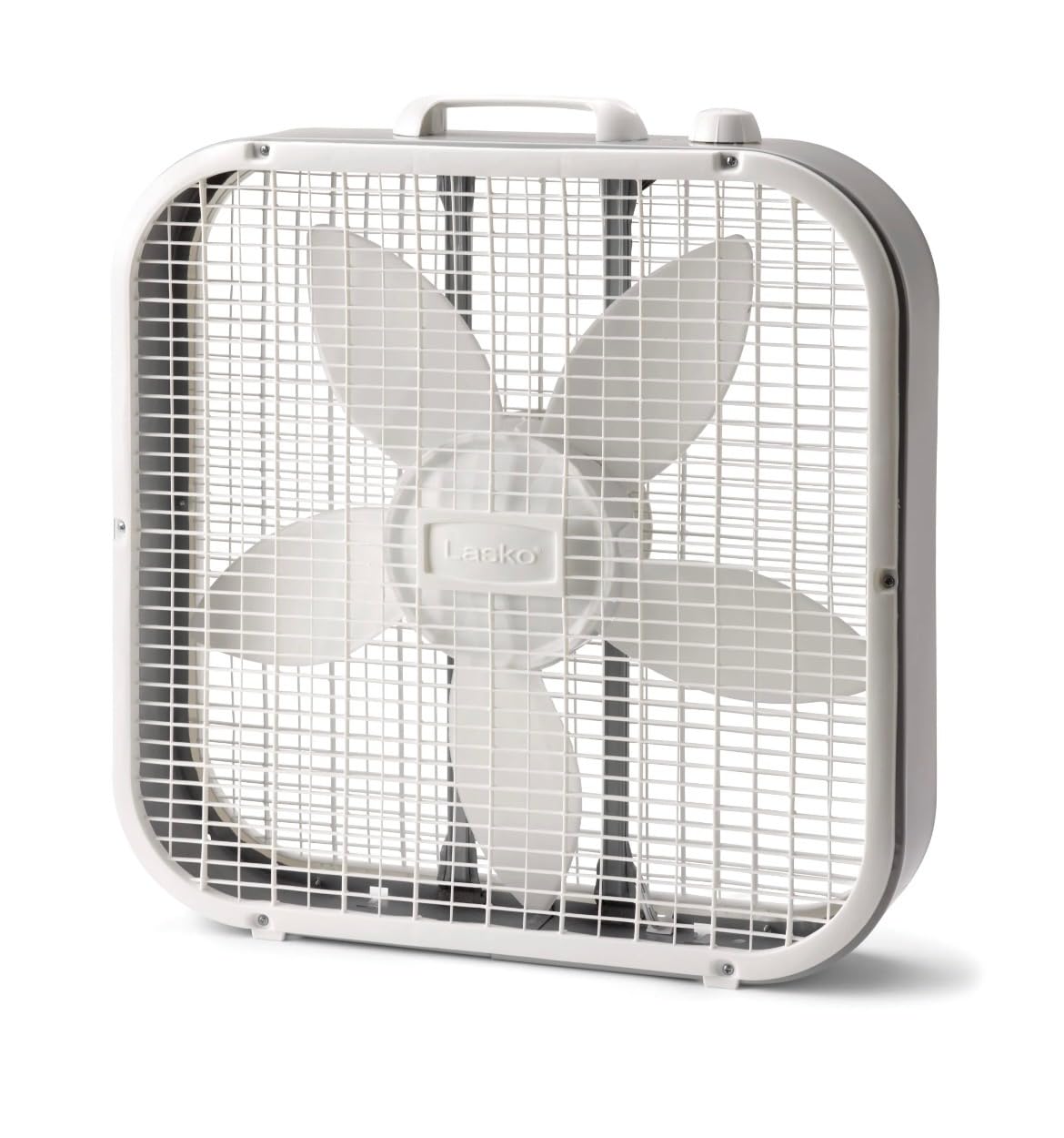 Generic Classic 20"" Box Fan with Weather-Resistant Motor, 3 Speeds, White