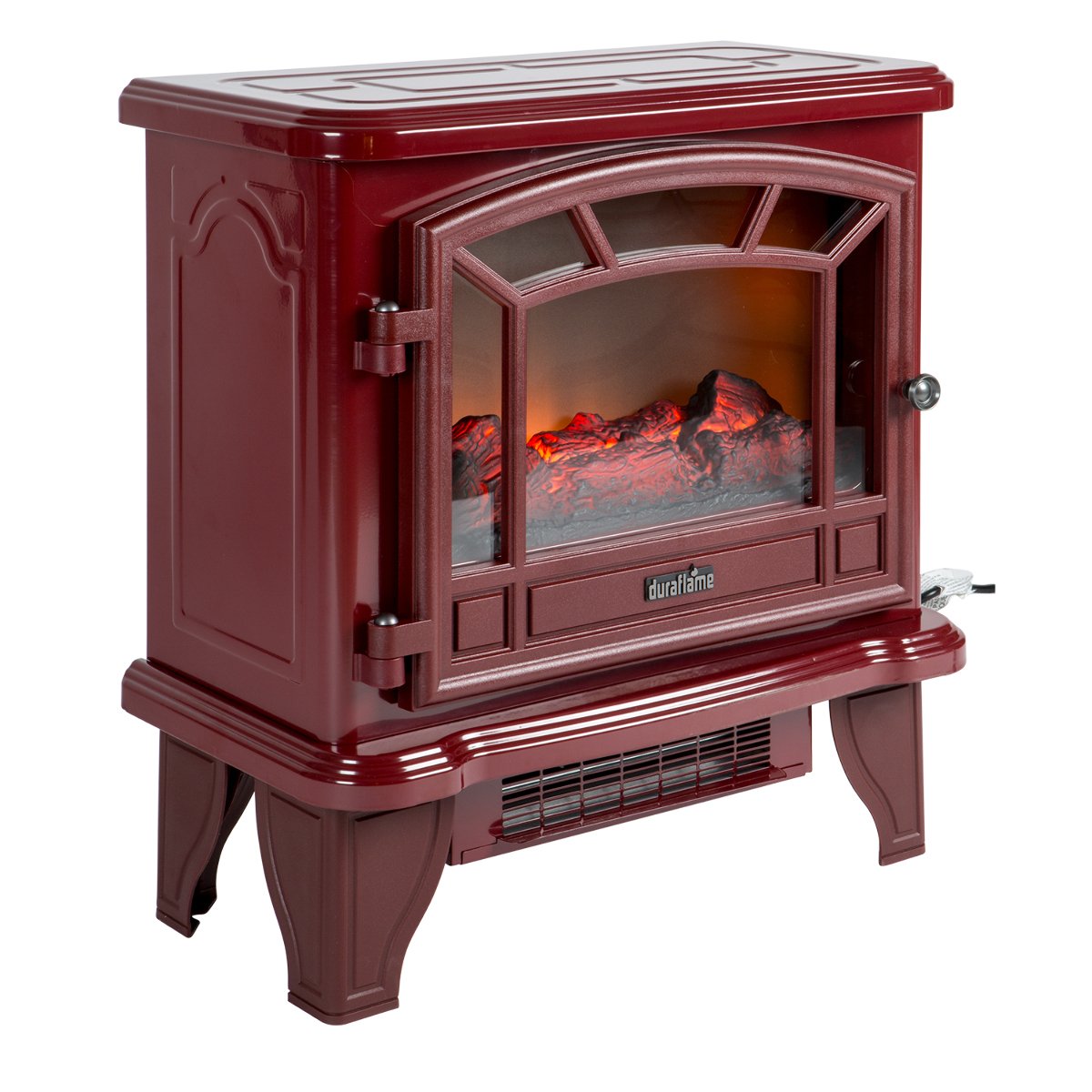 Duraflame Electric Freestanding Infrared Quartz Fireplace Stove, Red