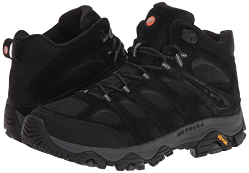 Merrell Men's Moab 3 Mid Hiking Boot, Black Night, 10